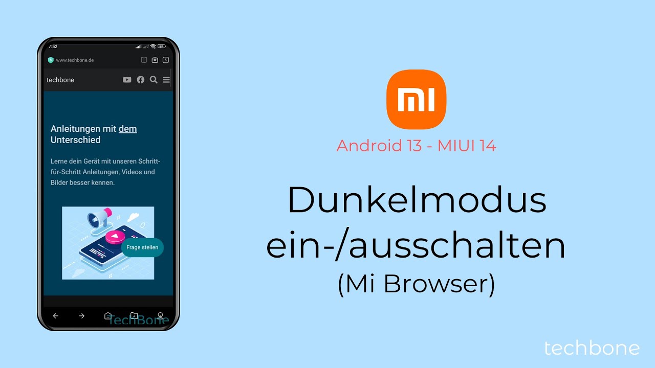 Dunkelmodus im Mi Browser einschalten oder ausschalten - Xiaomi [Android 13 - MIUI 14] - YouTube