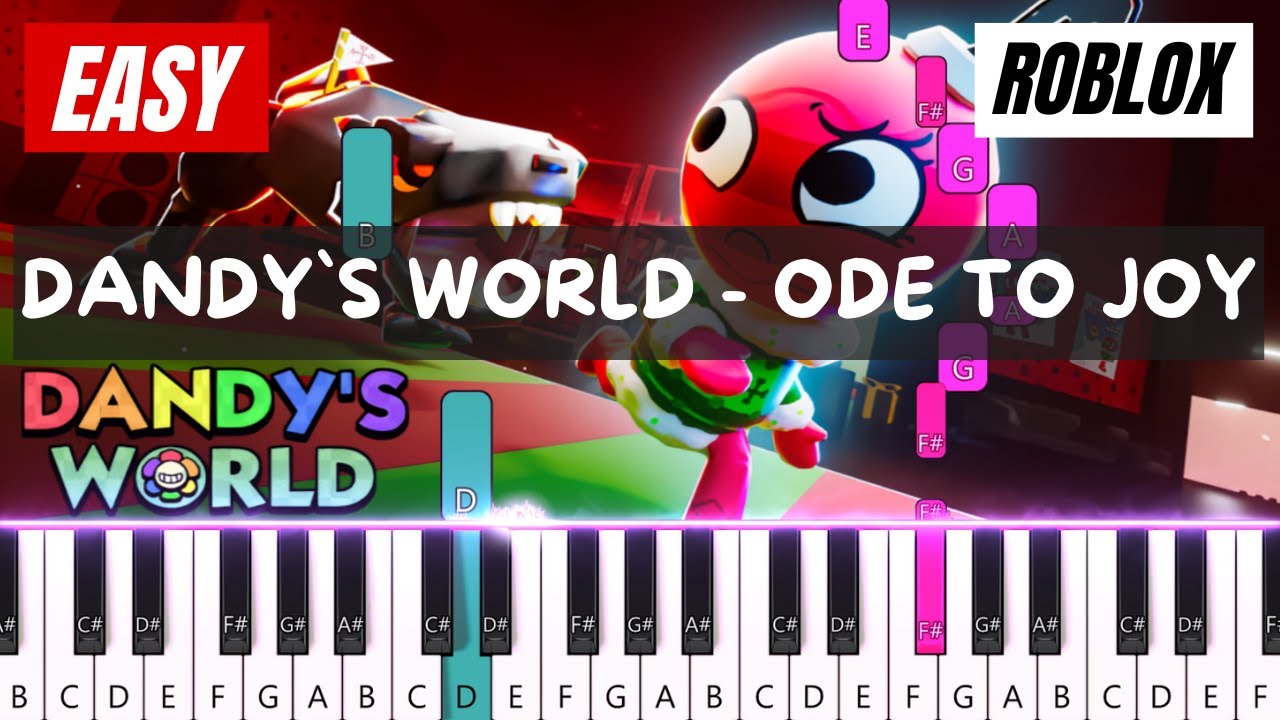 Dandy`s World - Ode to Joy (Lobby Song) | Easy Piano Tutorial With ...