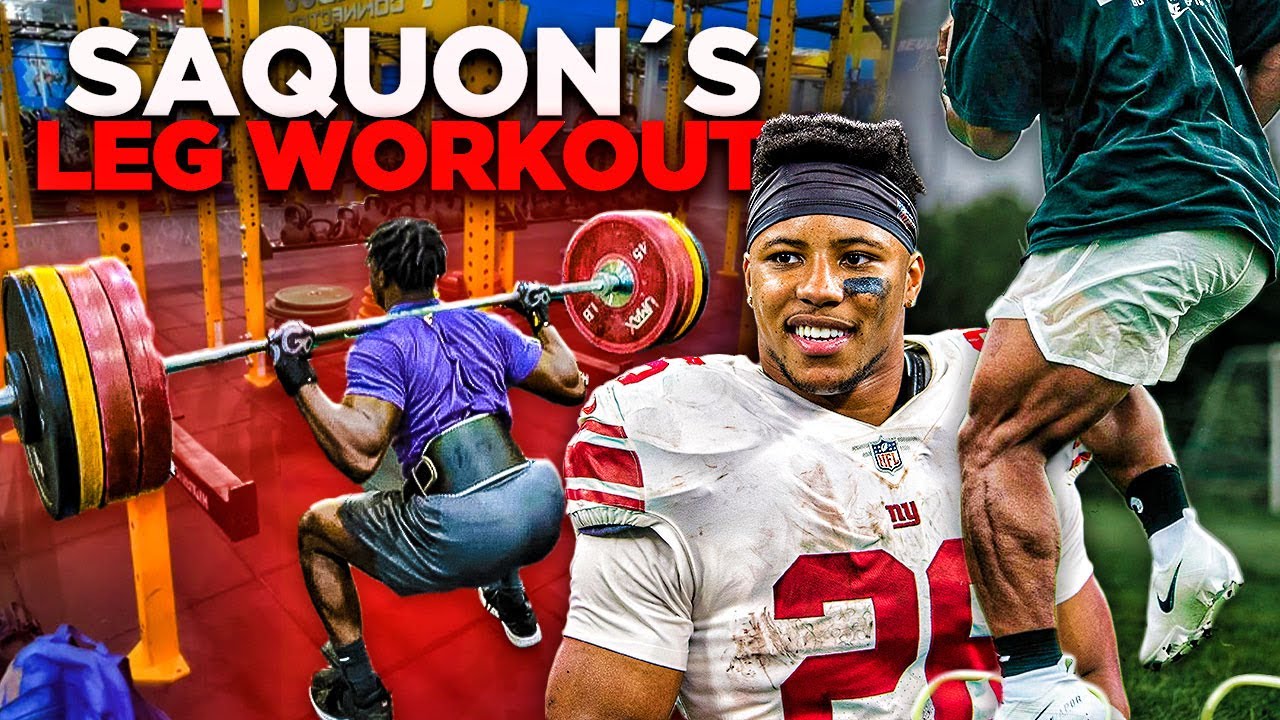I Tried Saquon Barkley's INTENSE Leg Workout For a Day! - YouTube