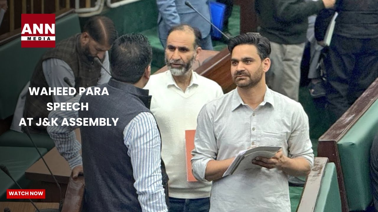 Waheed Para Speech at JnK Assembly I Jammu Kashmir Assembly I J&K PDP I ...