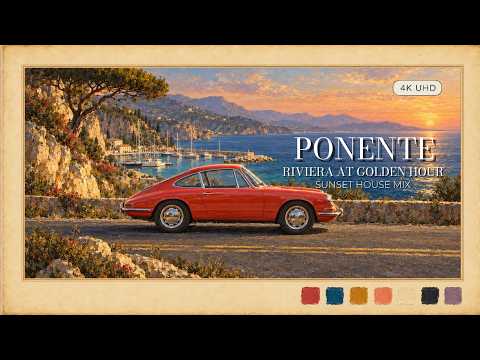Villefranche-sur-Mer Golden Hour | 1 Hour Warm Jazz House Mix | Ponente Sunset Sessions Vol. 7