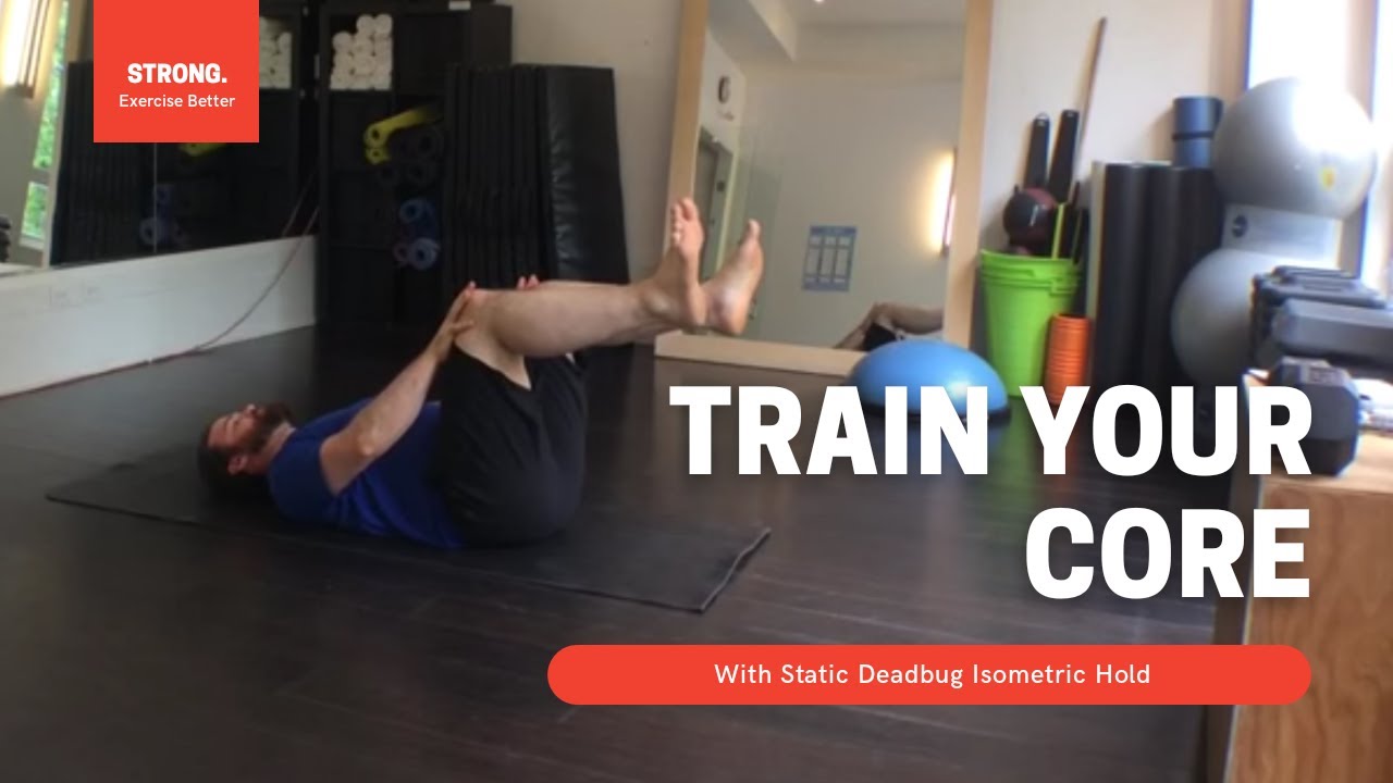 Static Deadbug Isometric Hold - YouTube