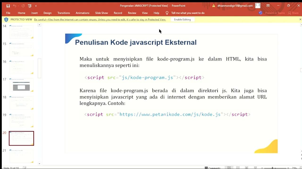Pengenalan Javascript - YouTube