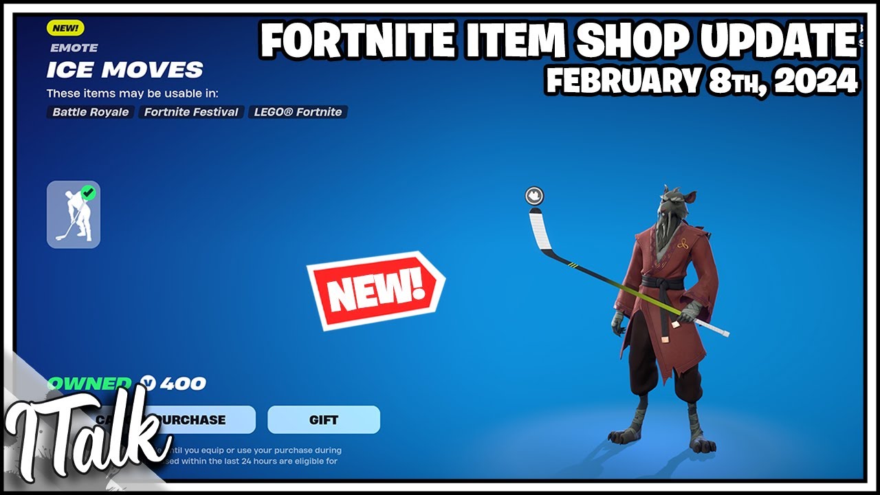 *NEW* ICE MOVES EMOTE! Fortnite Item Shop [February 8th, 2024 ...