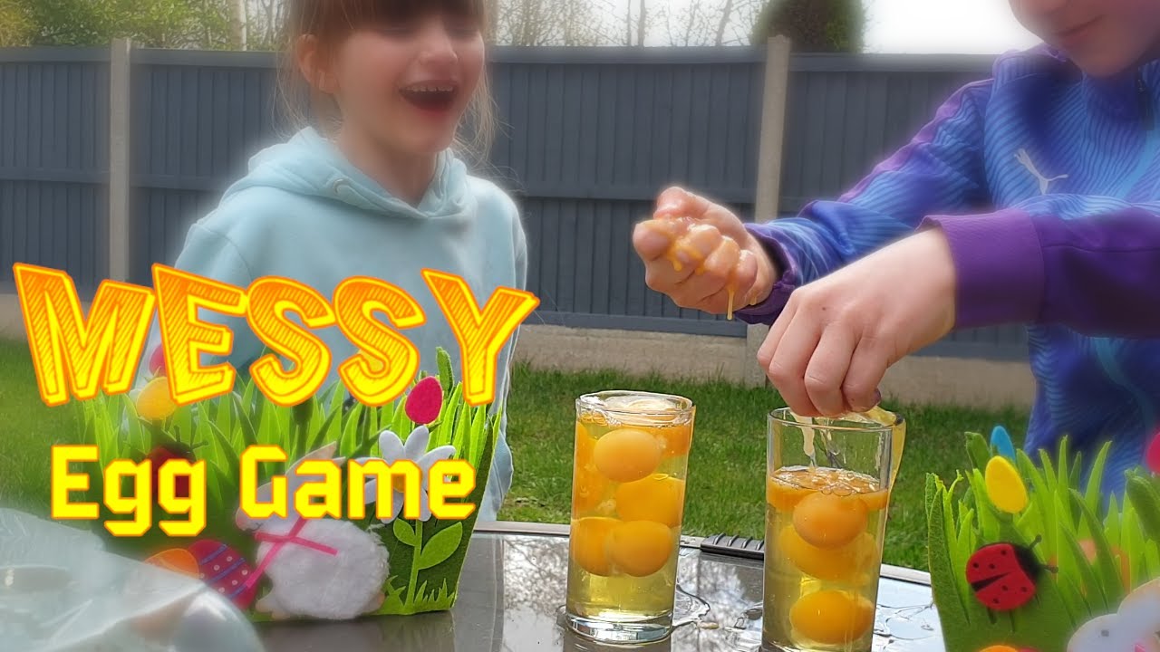 Disgusting and messy egg game, Who will win brother or sister? - YouTube