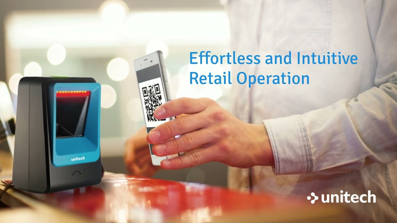 Unitech TS100 - 2D presentation scanner - YouTube