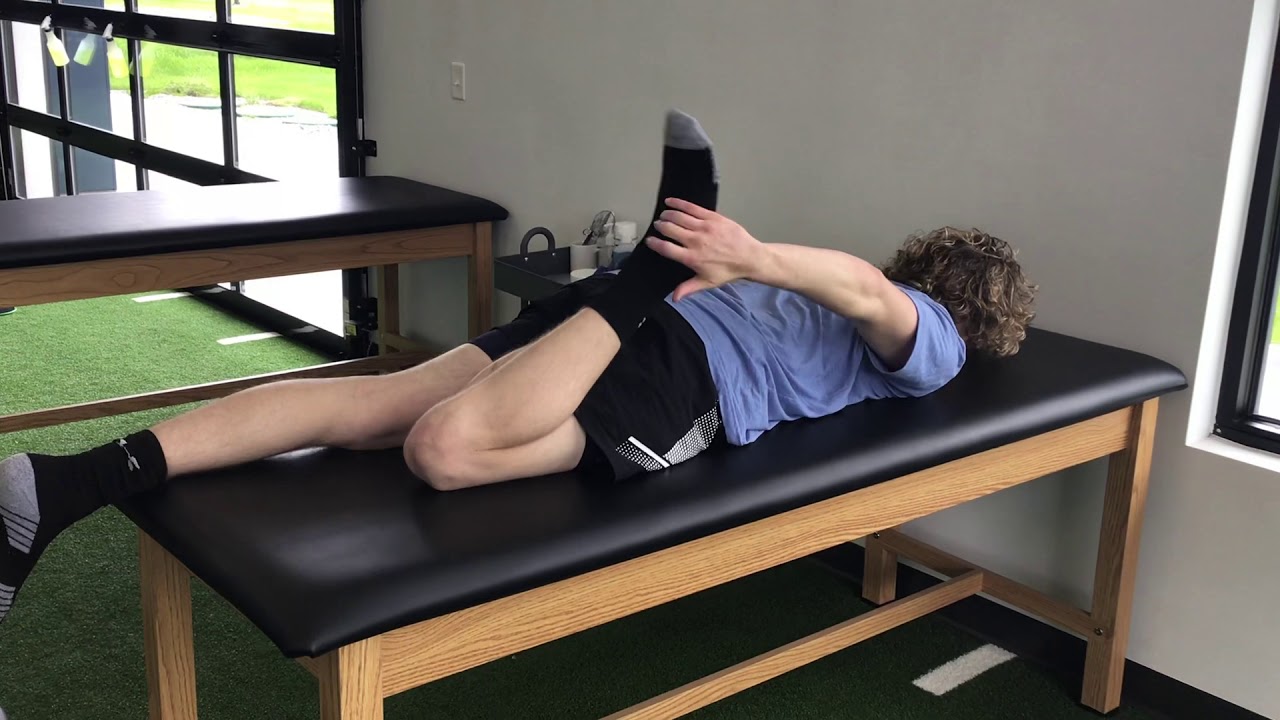 Quad stretch: Prone - YouTube