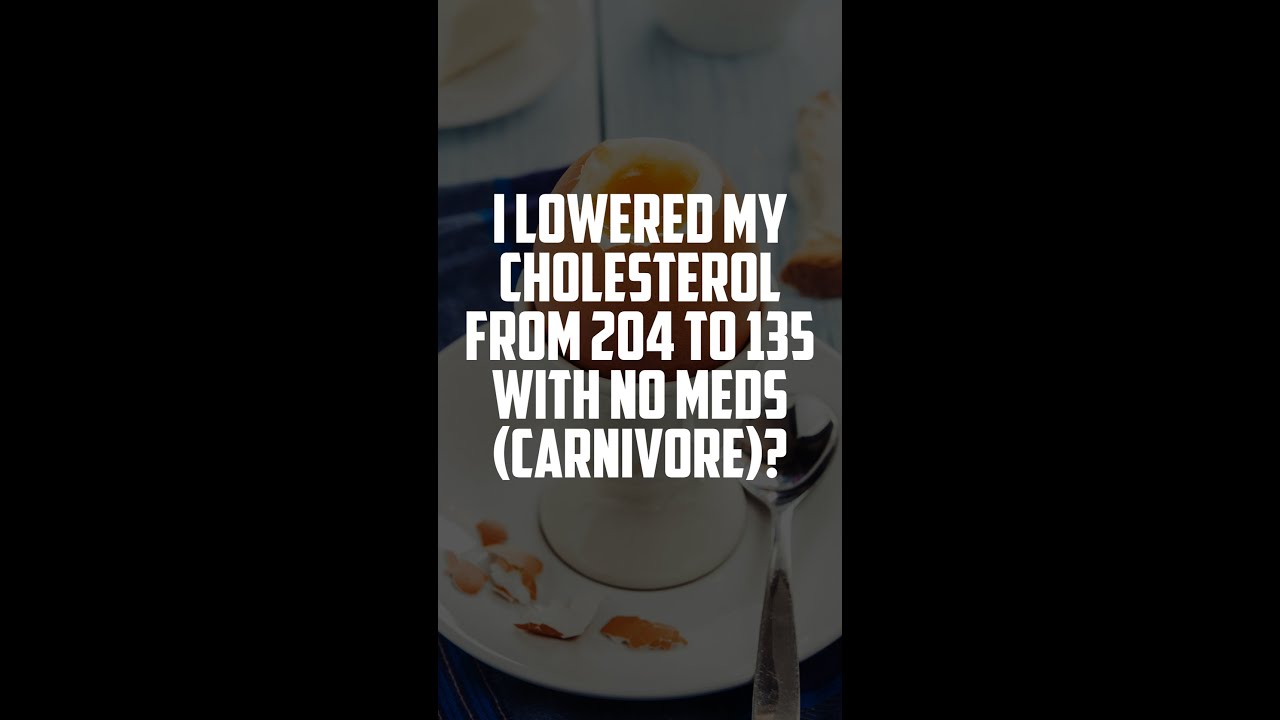 I Lowered My Cholesterol From 204 to 135 With No Meds (Carnivore ...