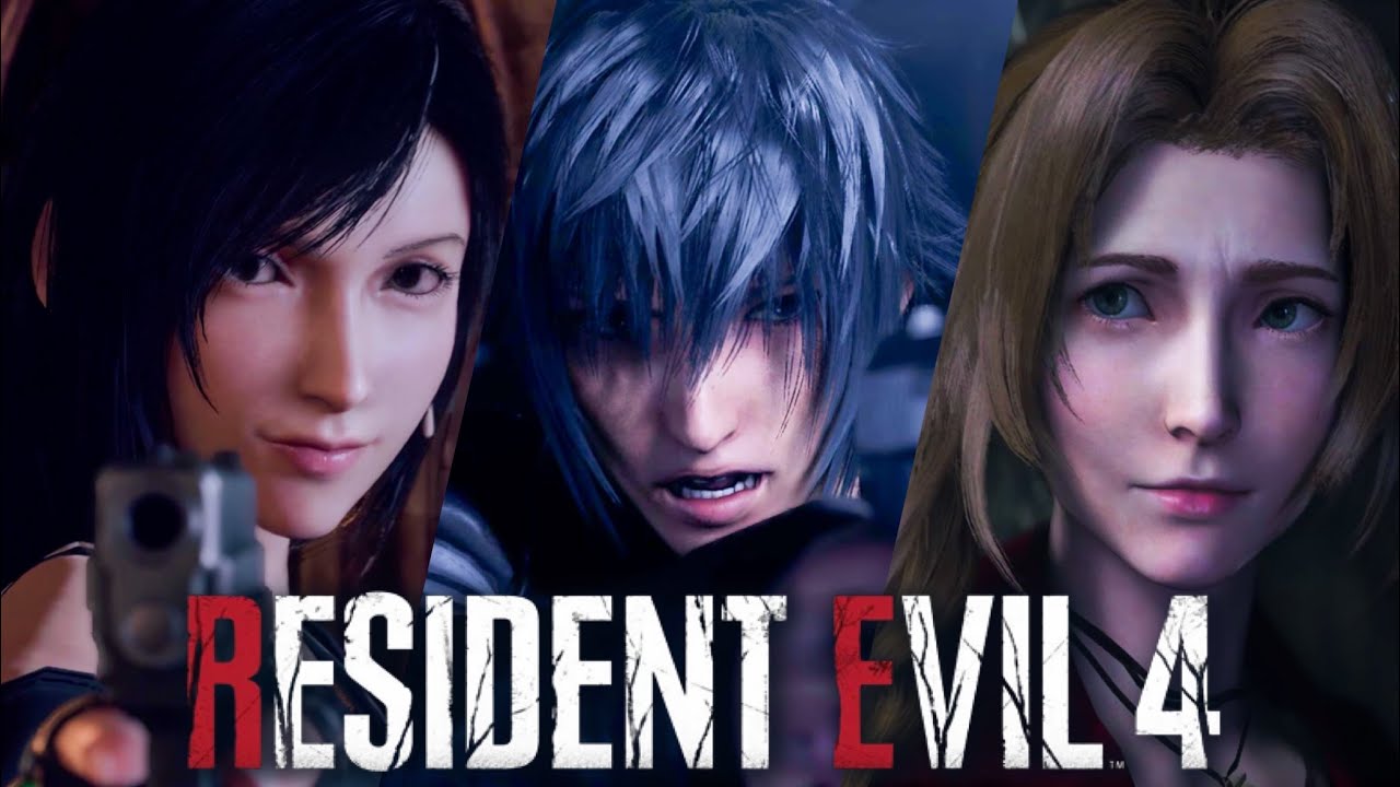 Aerith & Tifa & Noctis in Resident Evil 4 Remake - YouTube