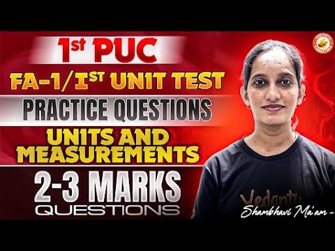 2 & 3 Mark Questions: Units & Measurements | FA1/1st Unit Test ...