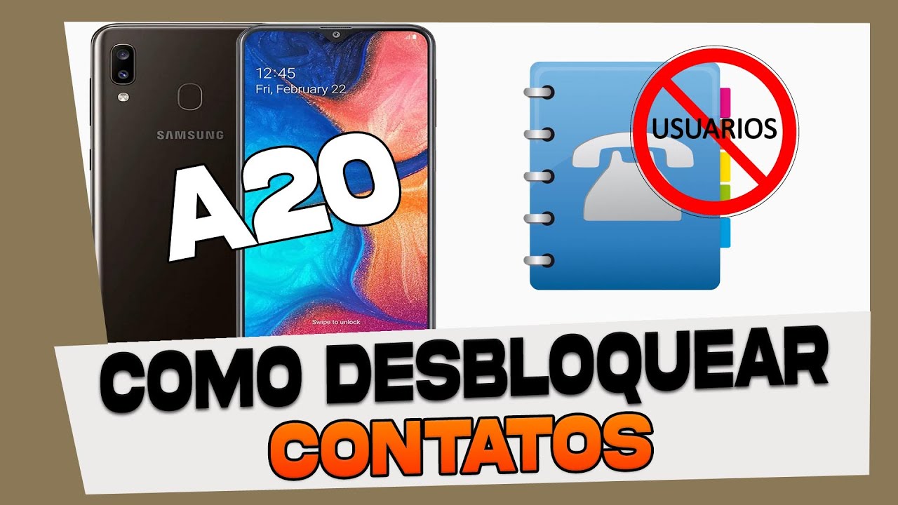 Como Desbloquear um Contato no Samsung Galaxy A20 - YouTube
