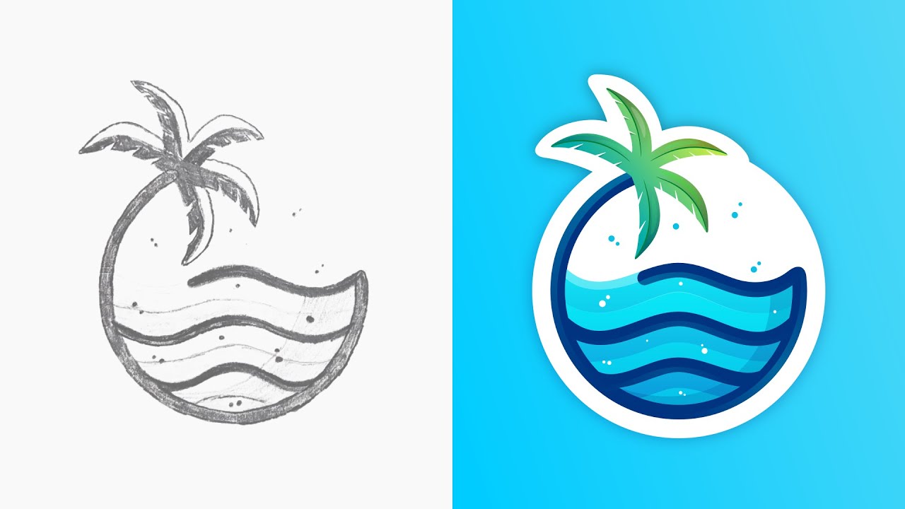 Infografía Tutorial Illustrator Logo Vector