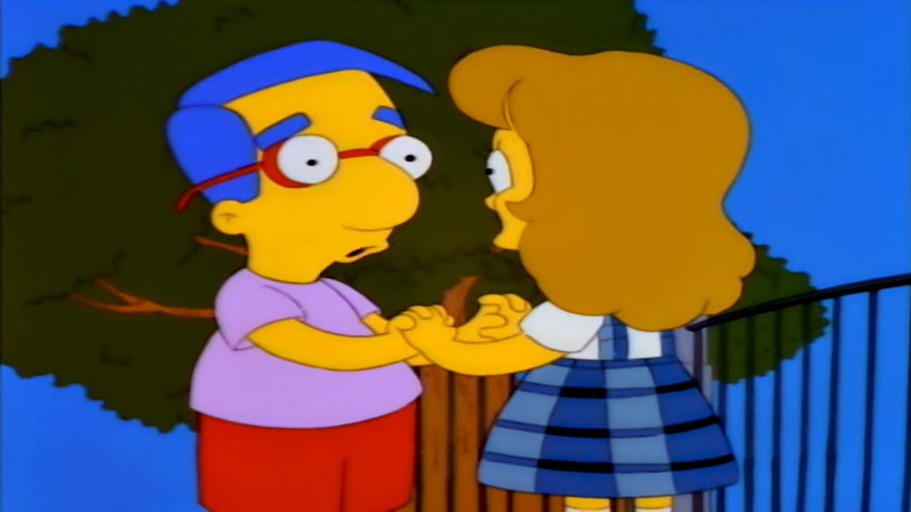 The Simpsons S33e23 Milhouse Meets His Girlfriend Again Youtube