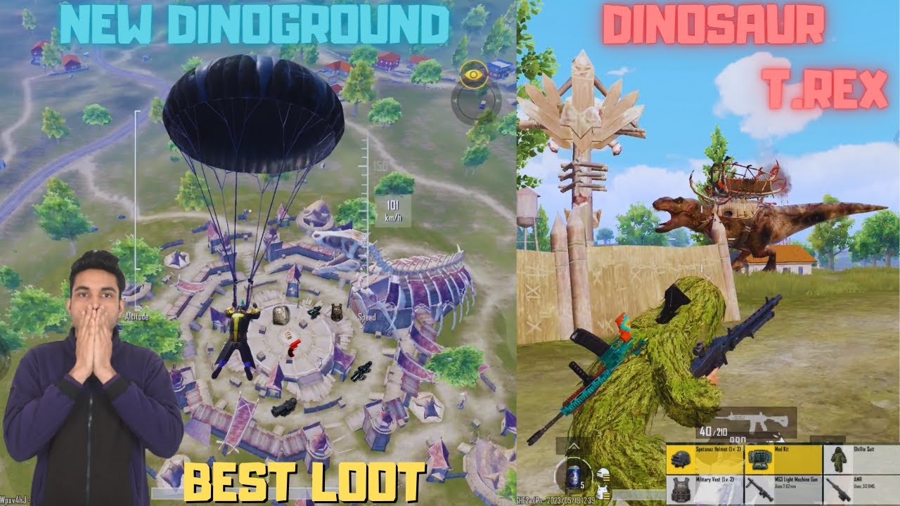 New Dinoground Mode I Found Dinosaur T.REX In Dino Settlement Best Loot ...