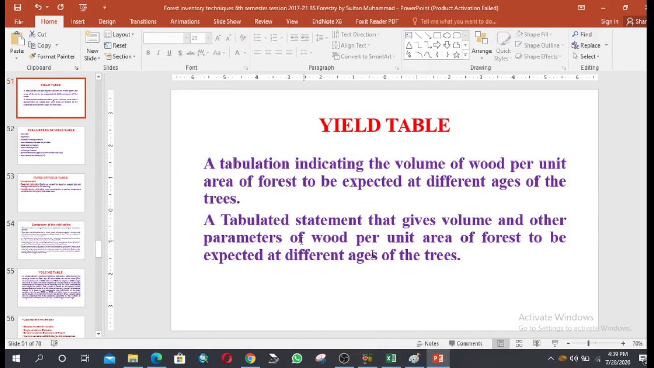 Yield table types and limitation - YouTube
