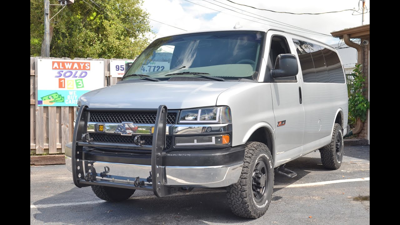 2016 Chevy Express 2500 LT Van – Custom Lift & Wheels! #LiftedVan # ...