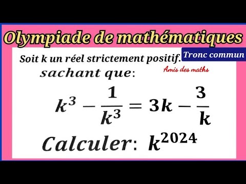 Olympiade de mathématiques- Tronc commun. - YouTube