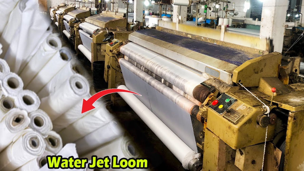 How To Weave Fabric By Water Jet Loom Machine | High Speed Weaving ...