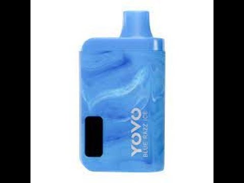 Review on the YOVO Blue Raze Ice 8,000 Puffs - YouTube