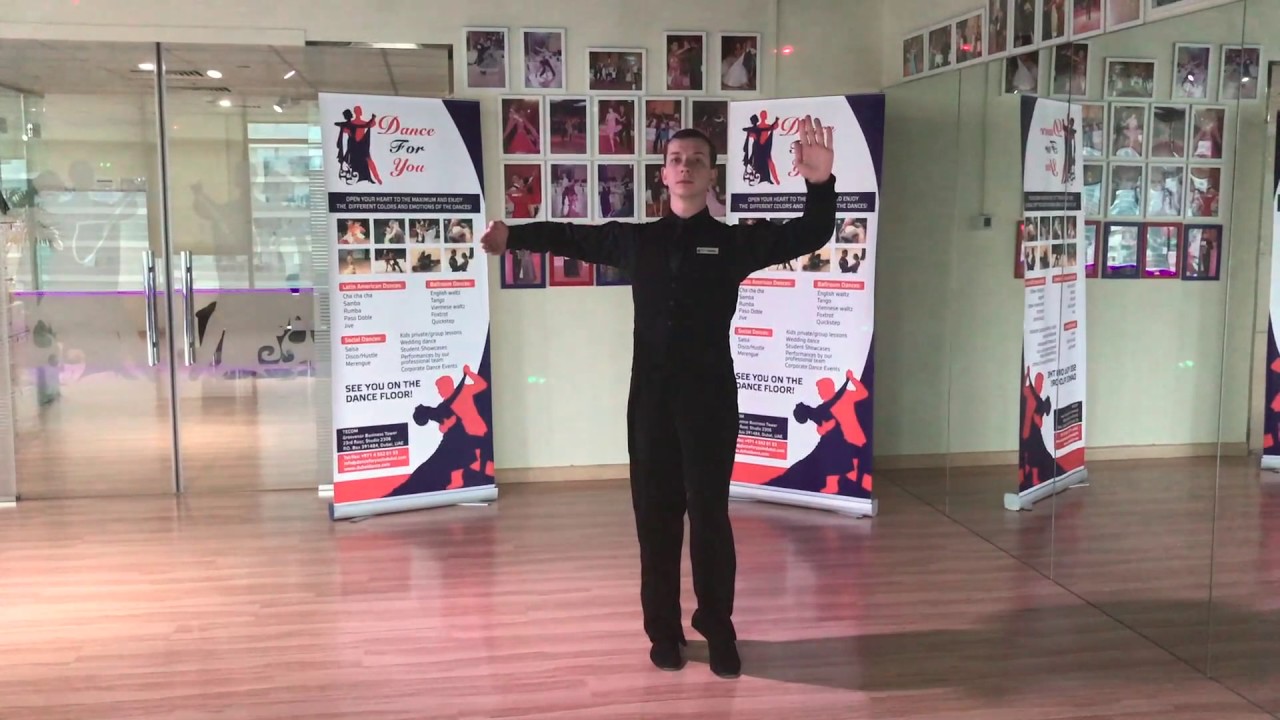 Quickstep Lesson: Double reverse spin turn (Sergii) - YouTube