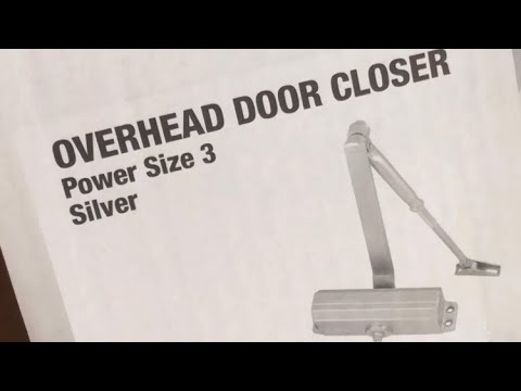 How to fit a Smith & Locke over head door closer. - YouTube