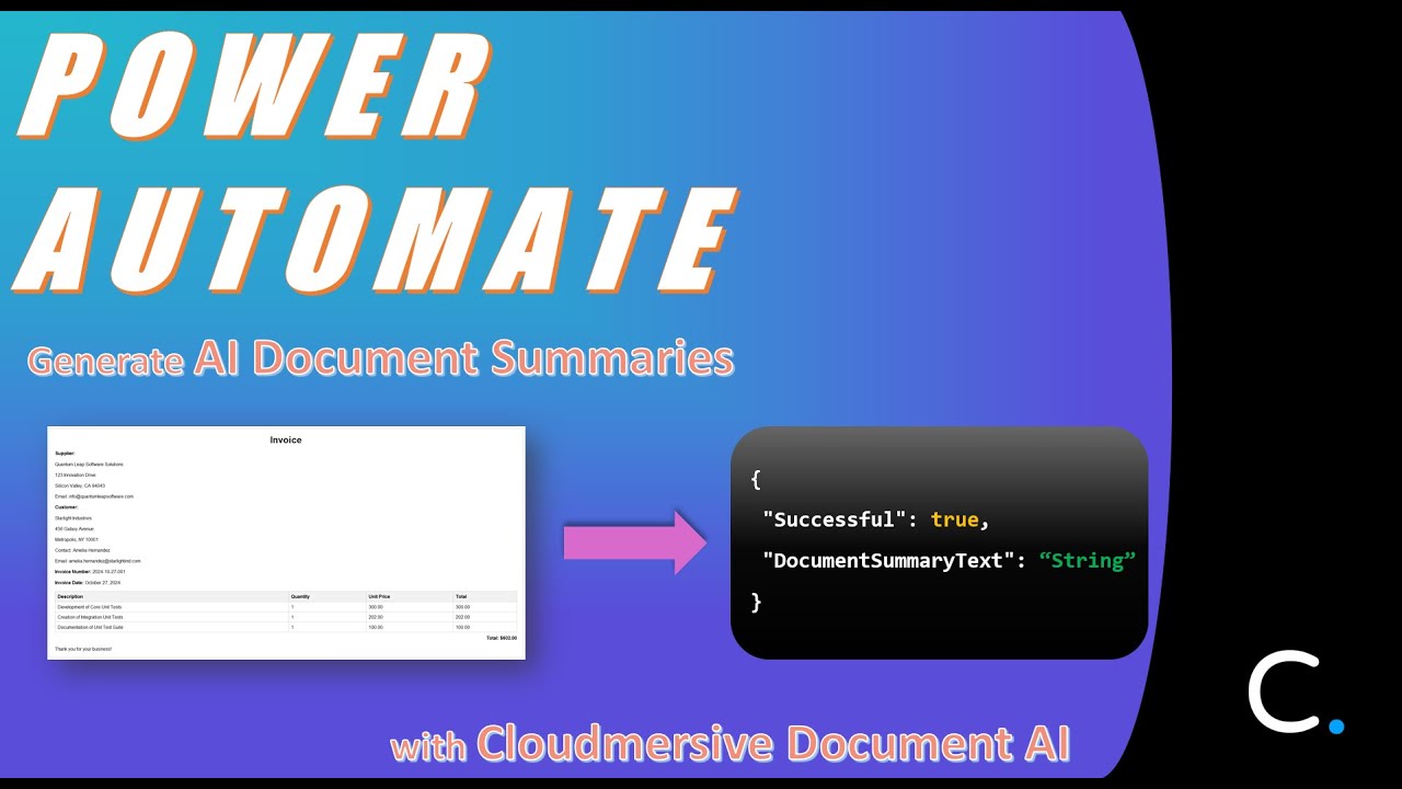 How to Extract Document Summaries with AI in Power Automate - YouTube