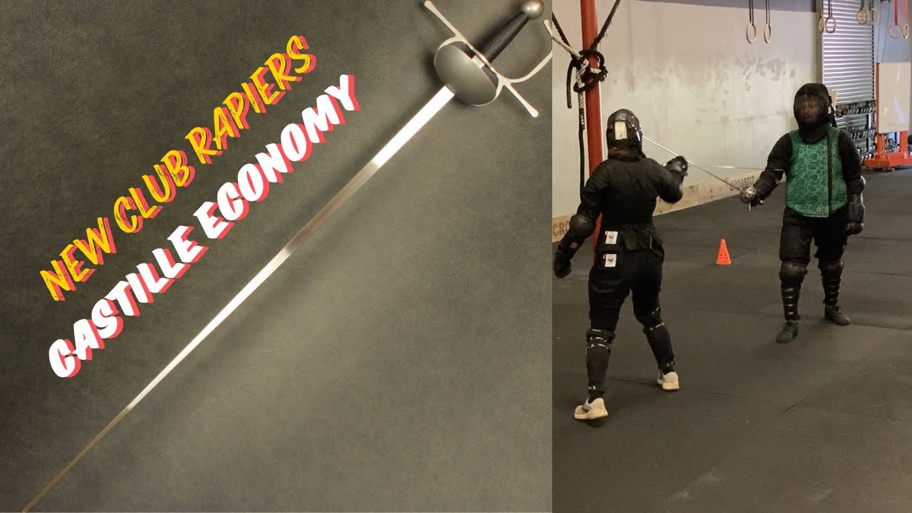 Castille Economy Rapiers, new club steel, VH HEMA 9/15/24 - YouTube