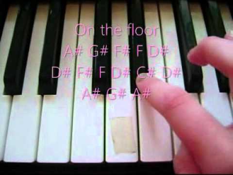 On the floor-Easy Piano Tutorial - YouTube