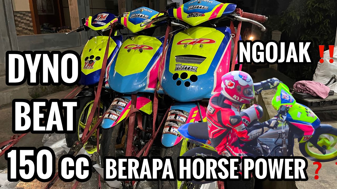 DYNO BEAT 150 cc 27 HP + TEST RIDE SIRKUIT BRIGIF CIMAHI - YouTube