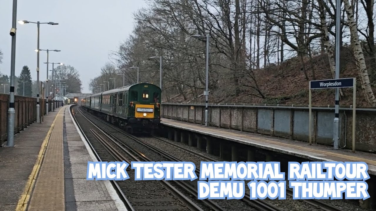 DEMU 1001 Thumper | Mick Tester Memorial | with 4 Power Cars & 1 BR ...