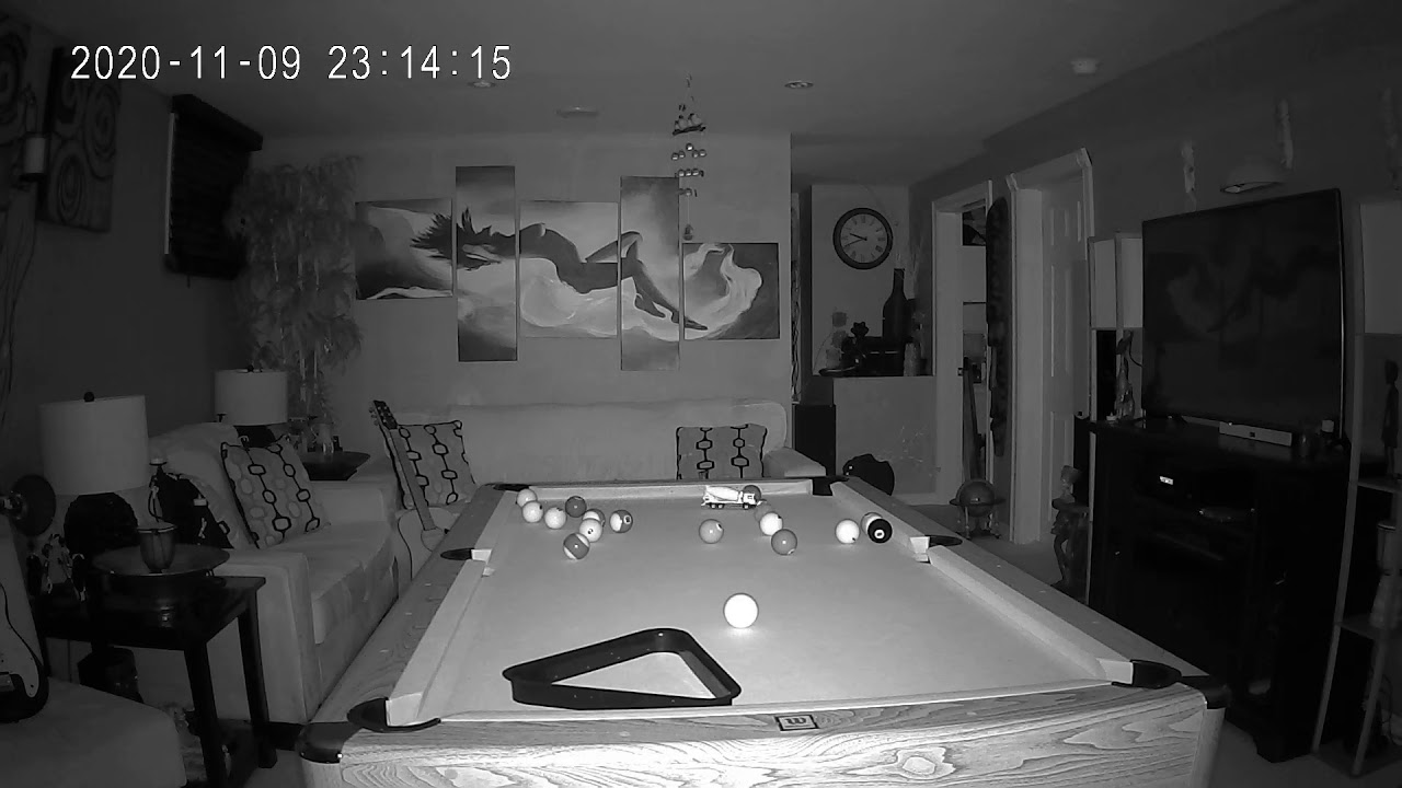 Overnight security cam footage from basement Nov 9th - YouTube