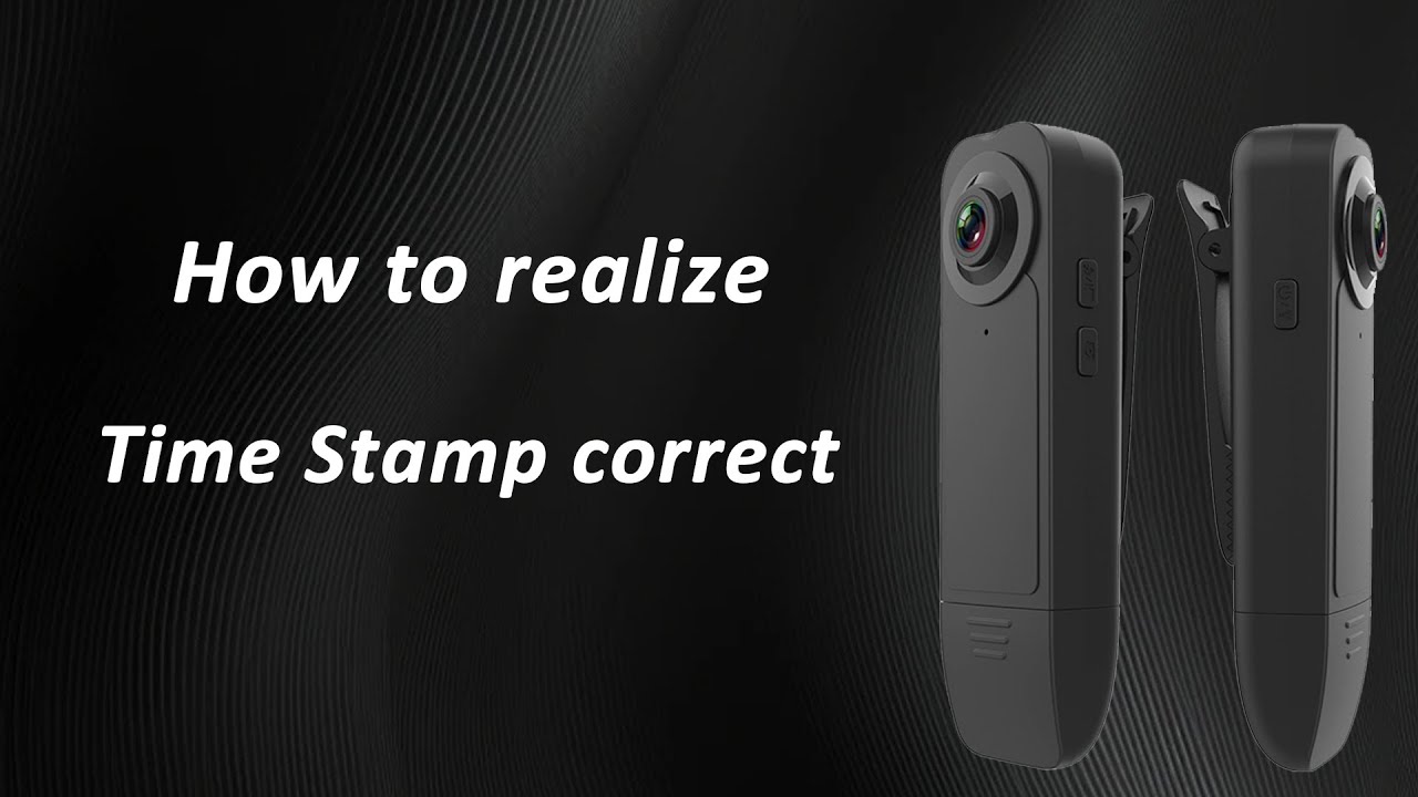 How to correct the time stamp - A18 Mini Body Camera #amazon #body ...