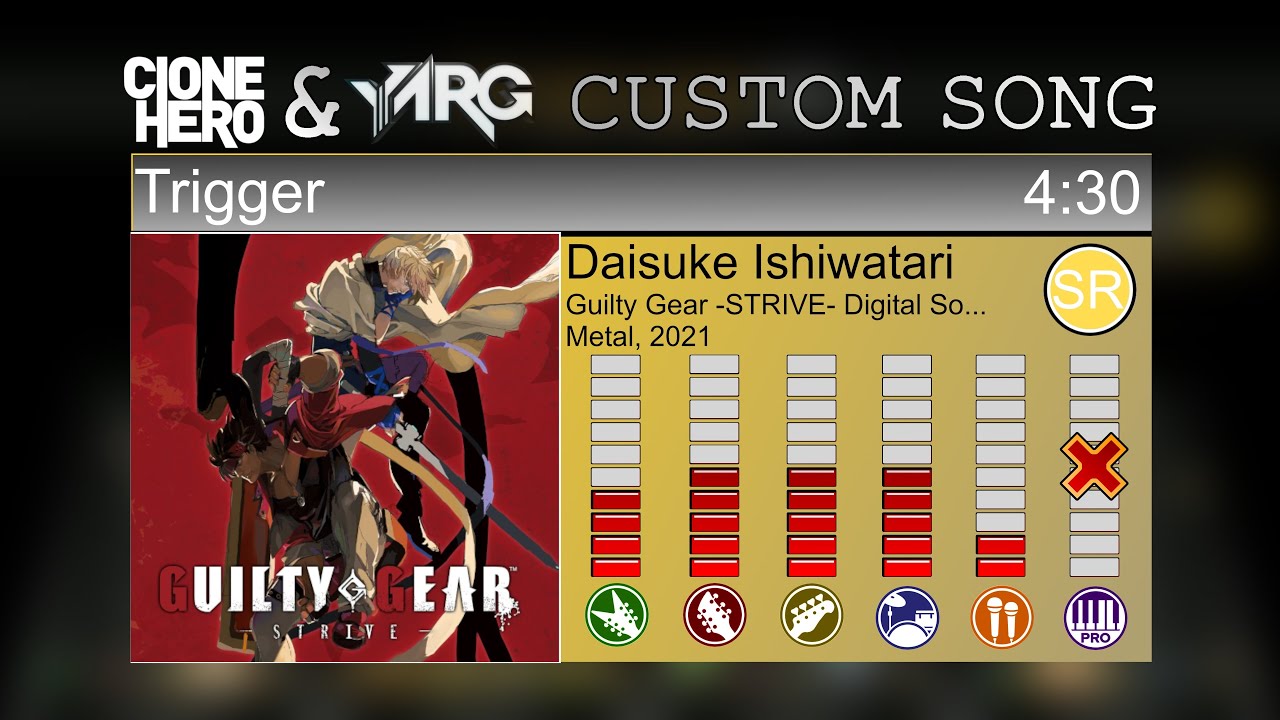 Clone Hero / YARG: Custom Song "Trigger" by Daisuke Ishiwatari - YouTube