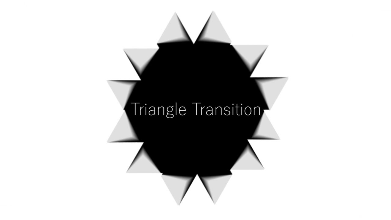 Futuristic Triangle Video Transition # V F X breakdown - YouTube
