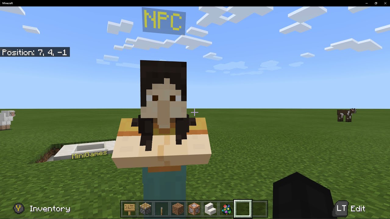 Minecraft Tutorial - How to Get an NPC Spawn Egg In Minecraft Bedrock ...