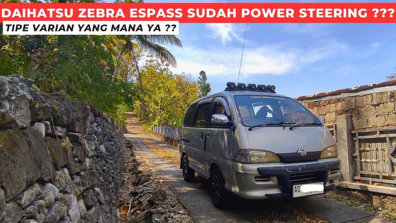 MOBIL DAIHATSU ZEBRA ESPASS SUDAH ADA POWER STEERING / EPS ⁉️ - YouTube