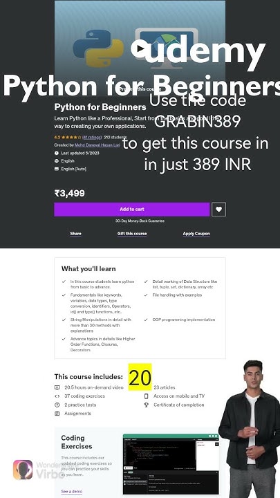 udemy python course in just Rs.389 - YouTube
