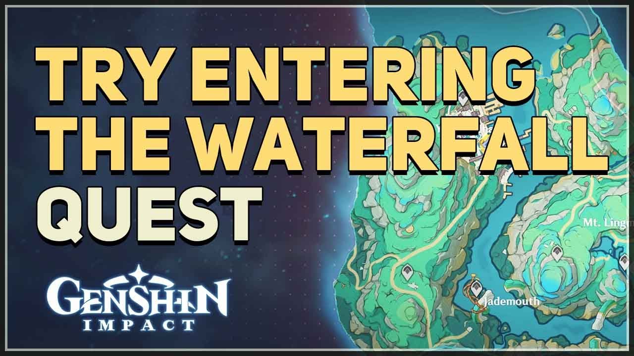 Try entering the waterfall Genshin Impact - YouTube