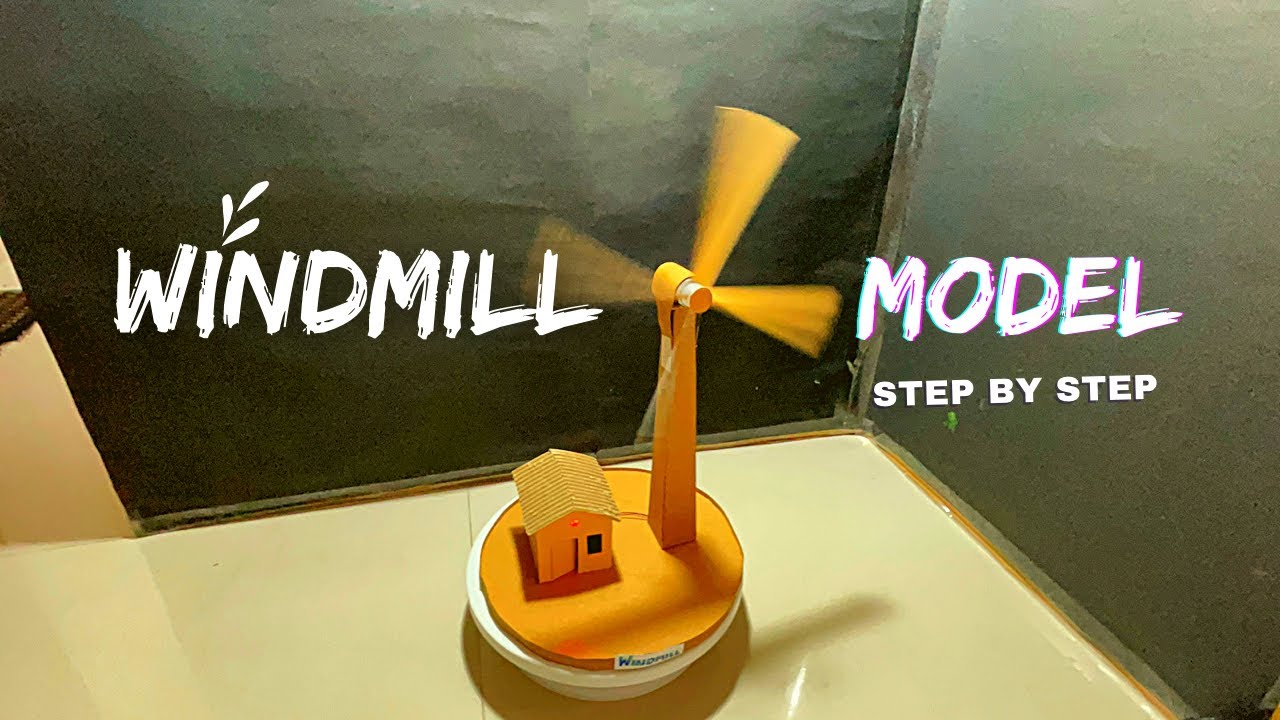 Windmill project for school exhibition #sciencefair #diy NakulSahuArt ...