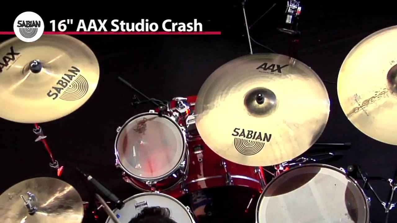 16" AAX Studio Crash- Sabian Cymbal Demo - YouTube