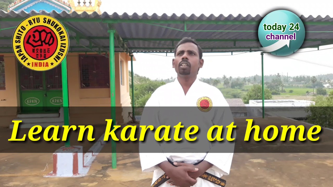 Learn karate at home Lesson 3/karate training at home - YouTube
