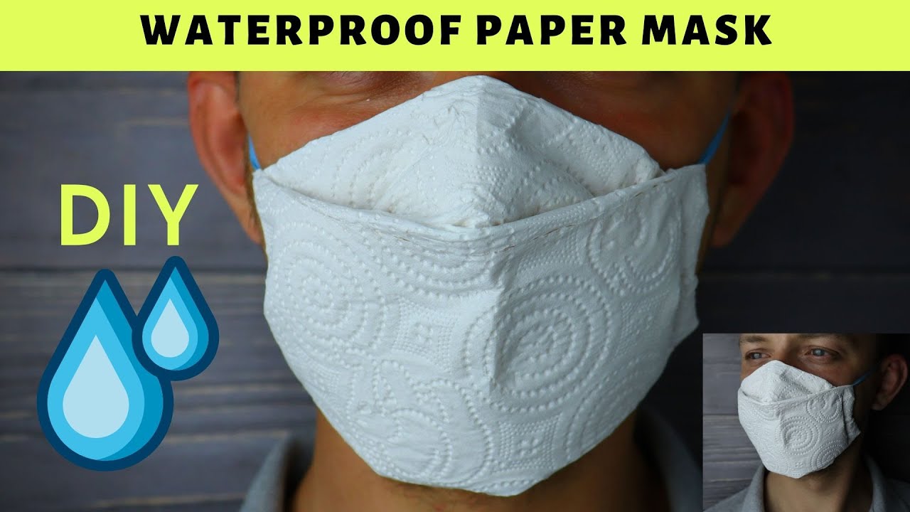 Waterproof paper face mask | How to make paper mask | Disposable face ...