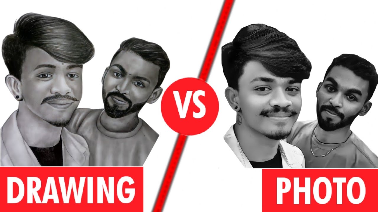 🎨 Drawing vs Photo 📸 ?? எது Best ??? #drawing #pencildrawing - YouTube