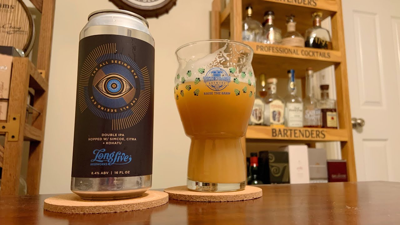 Long Live Beerworks The All Seeing Eye Double IPA Review - YouTube