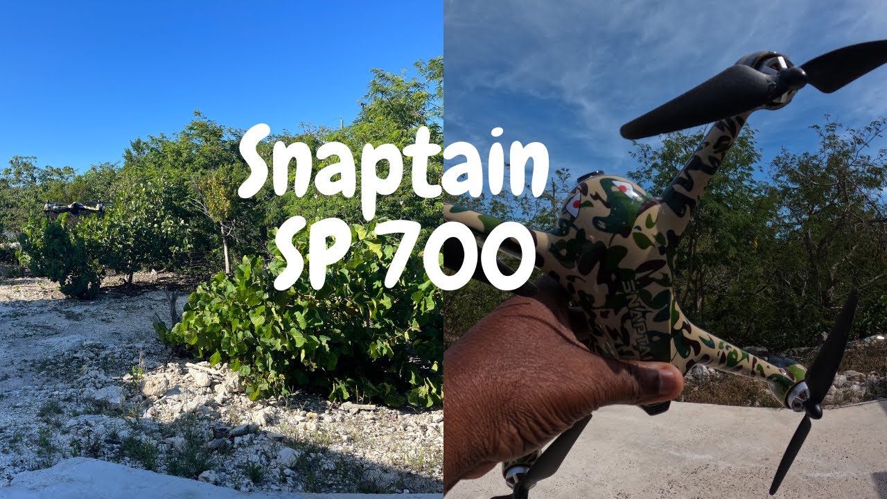 Snaptain SP700 drone backyard flight #TCI - YouTube