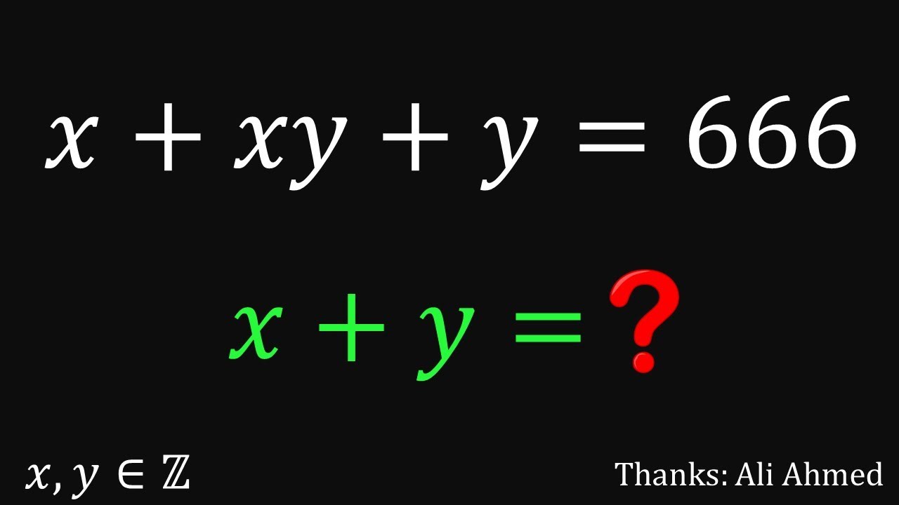 SFFT (Simon's Favorite Factoring Trick) | Give it a try? - YouTube