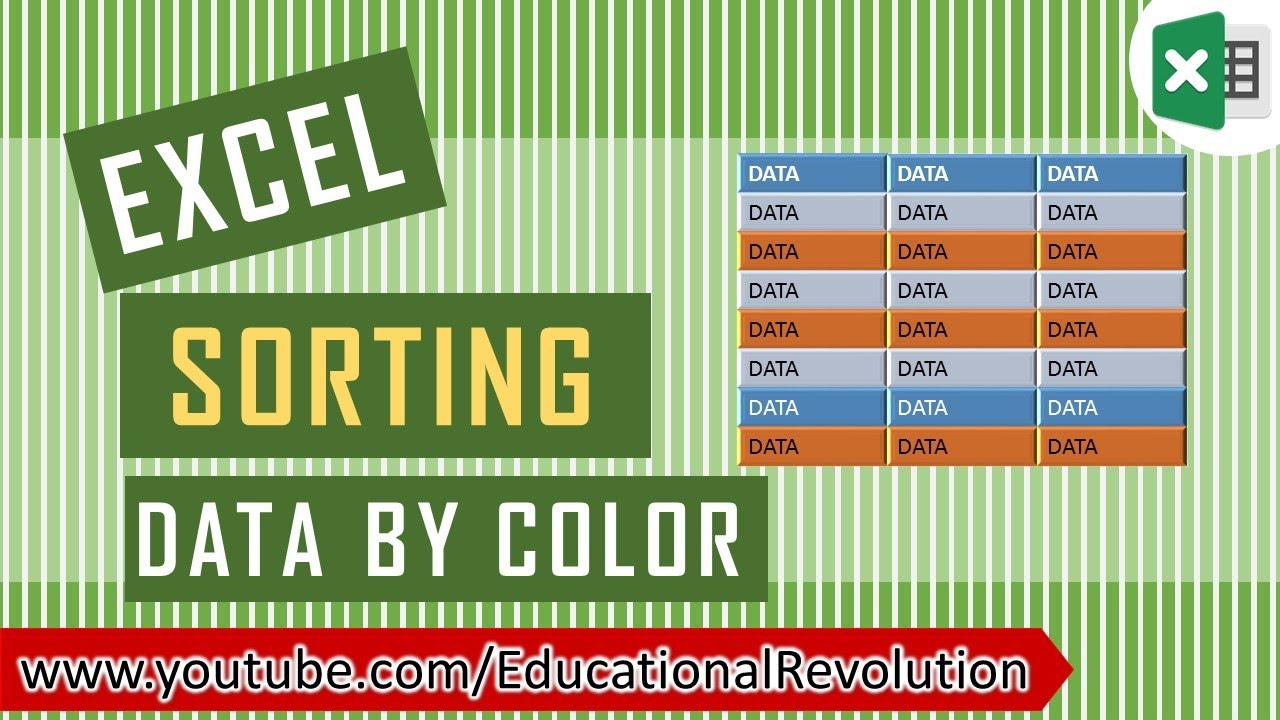 How to Colored Data sorting in Excel - YouTube
