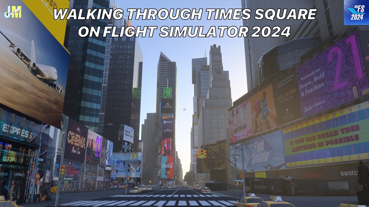 Walking through TIMES SQUARE on XBOX Flight Simulator 2024! - YouTube