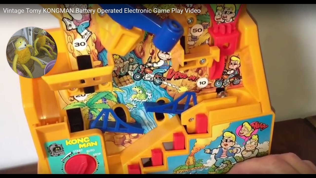 Vintage Tomy KONG MAN Battery Operated Electronic Game Play Video - YouTube