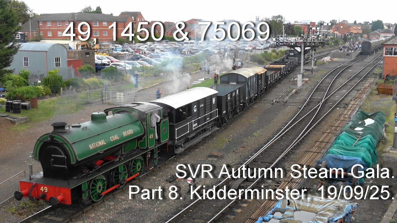 49, 1450 & 75069. SVR Autumn Steam Gala. Kidderminster. 19/09/25 part 8 ...